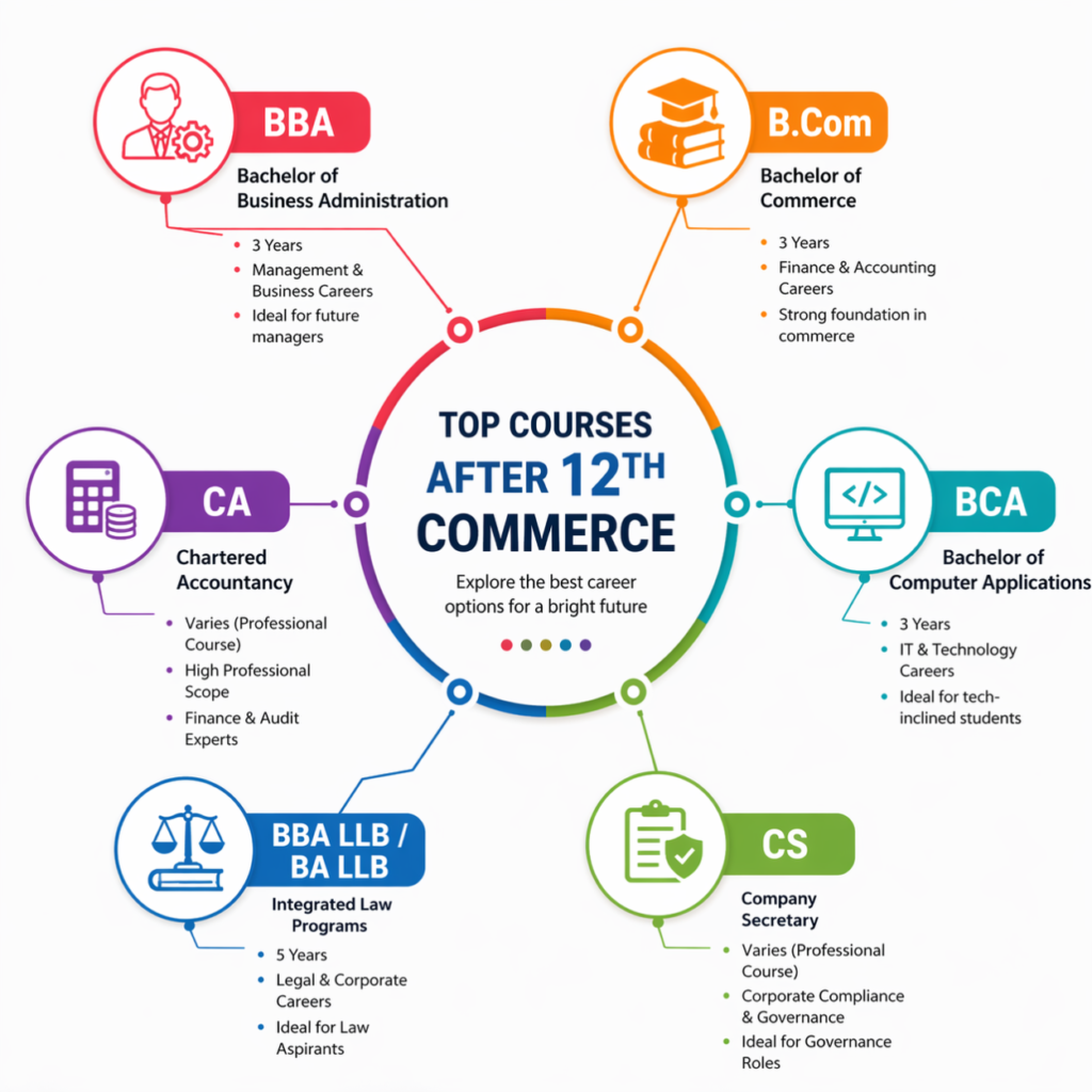 Best Courses After 12th for Commerce Students in 2026 - GSB College